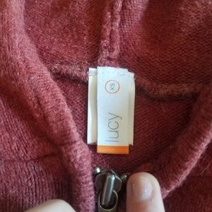 Lucy | Tops | Lucy Rust Colored Hoodie | Poshmark